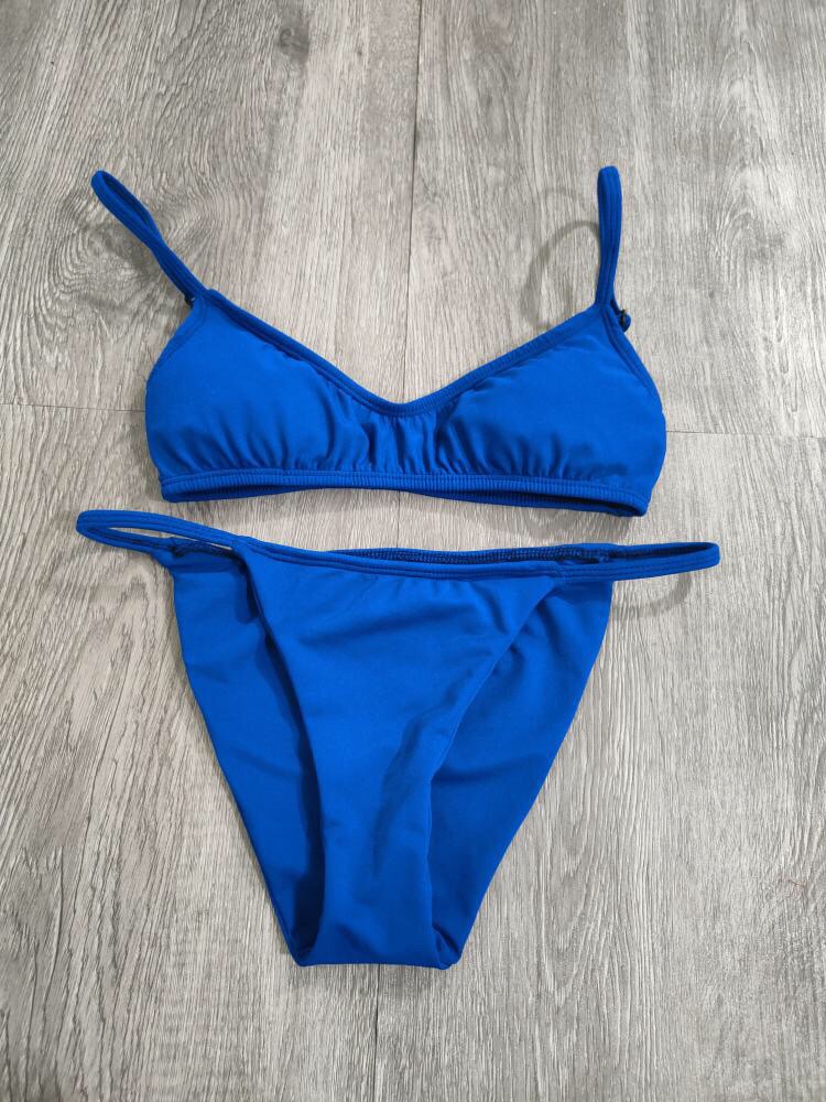 Sew Local (IG) Blue Daph Bikini Set, Women's Fashion, Swimwear, Bikinis ...