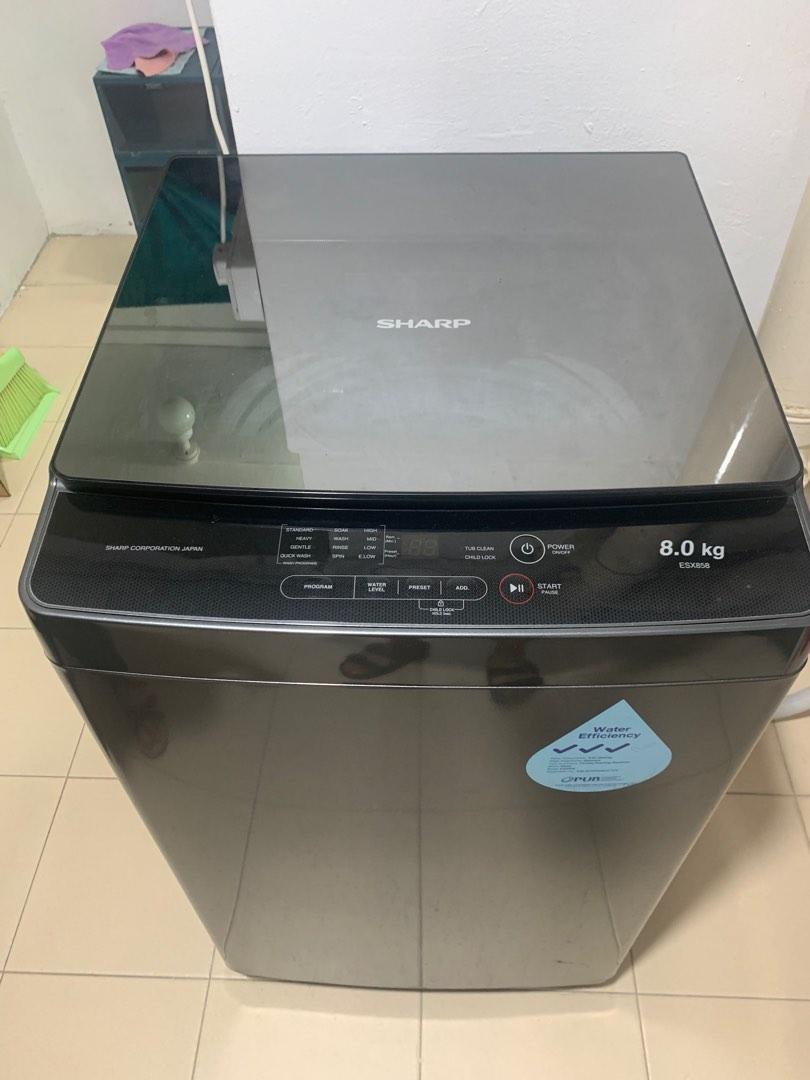 Sharp Top Load Washer 8kg, TV & Home Appliances, Washing Machines and ...