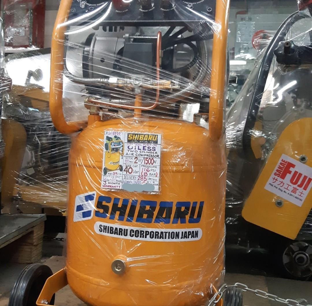 SHIBARU JAPAN OILESS VERTICAL AIR COMPRESSORS 2hp COMPRESSOR 28500 ...