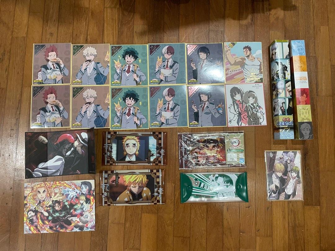 Shikishi/artboard ; mha, haikyuu, gintama, demon slayer, attack on ...