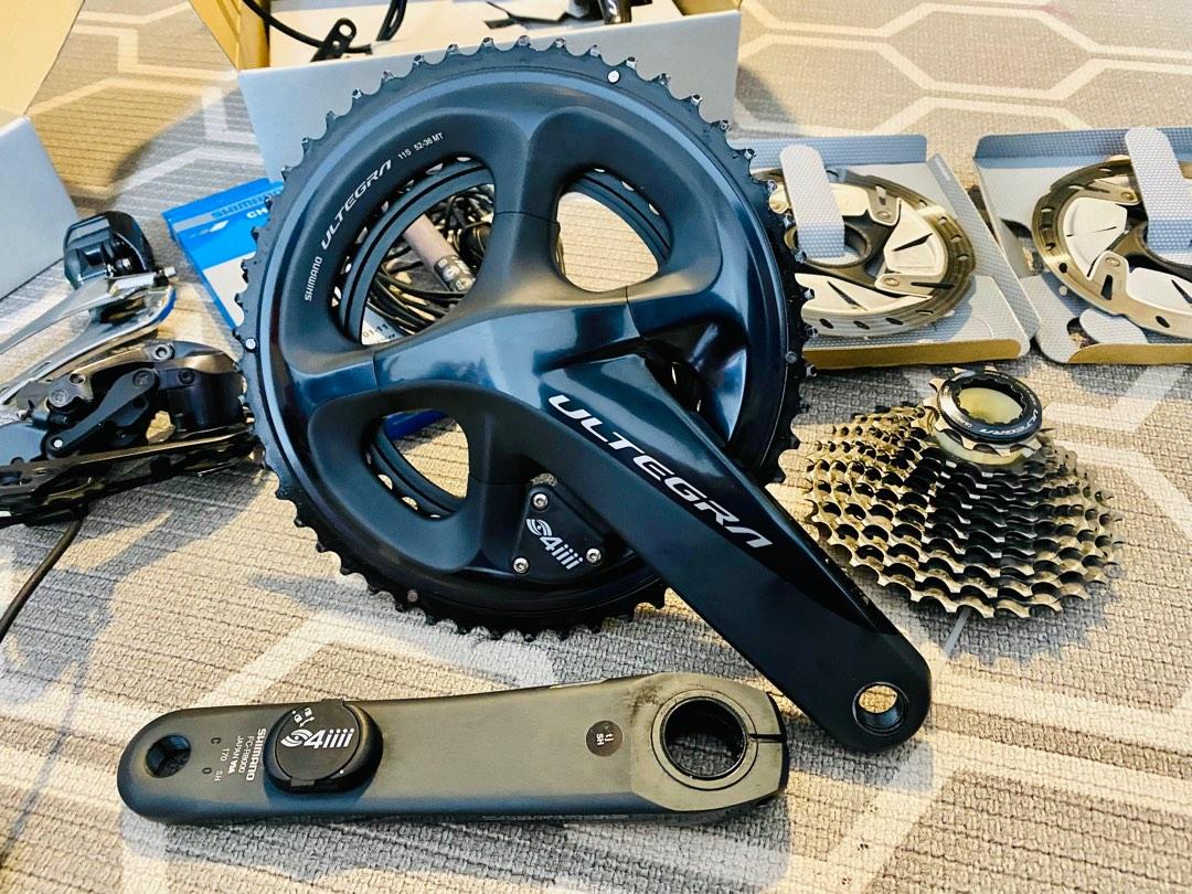 Shimano Ultegra R8070 Di2 2x11 Speed Full Set with Dual Sided 4iii ...