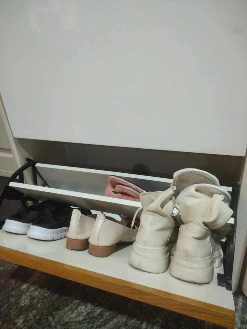 Shoe cabinet 3-tier slanted drawers , Furniture & Home Living ...