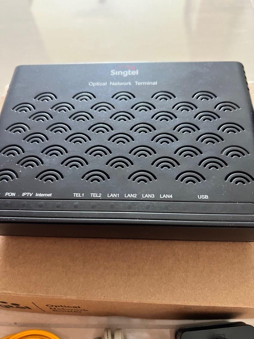 Singtel Optical Network Terminal and WiFi Router, Computers & Tech ...