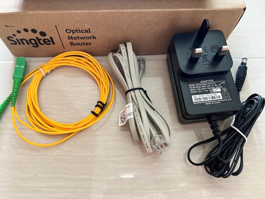 Singtel Optical Network Terminal and WiFi Router, Computers & Tech ...