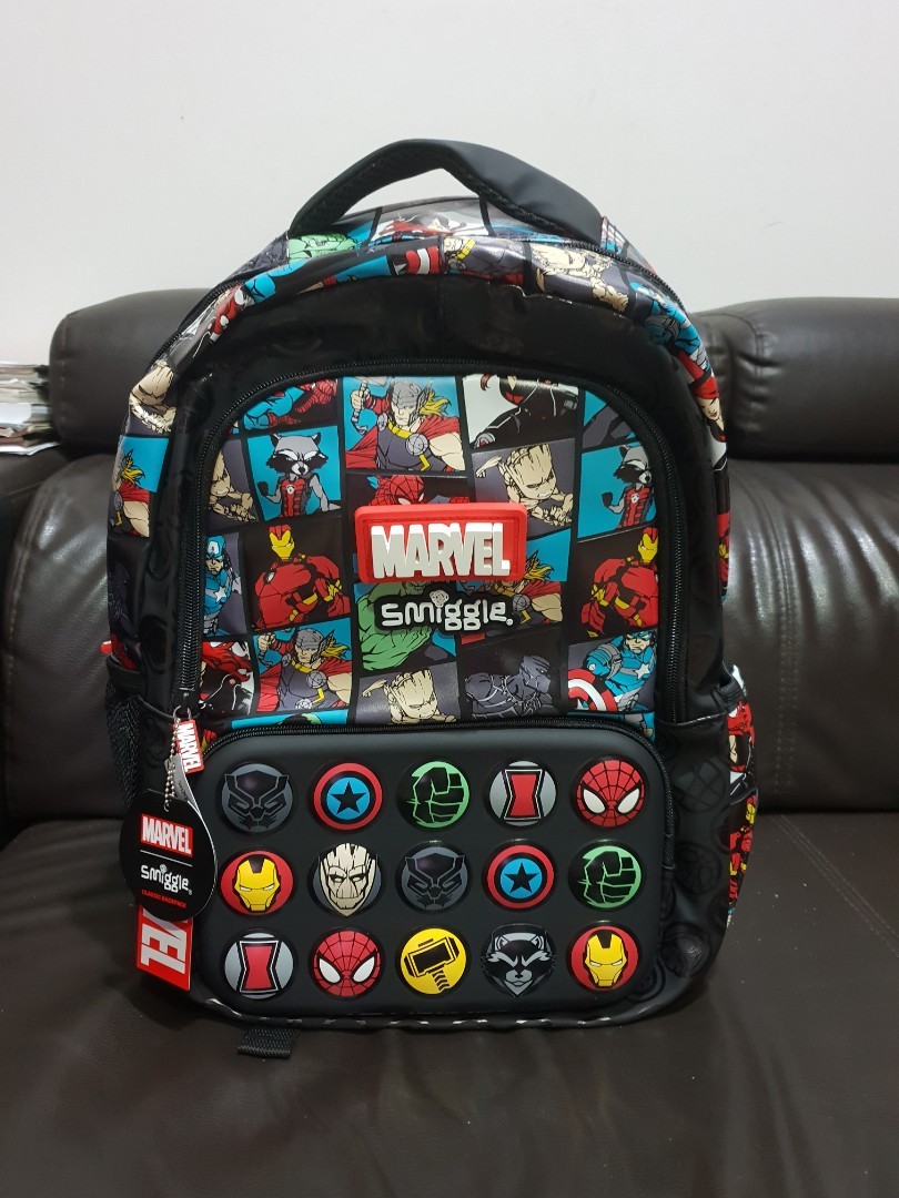 Smiggle Marvel Bag, Hobbies & Toys, Stationery & Craft, Stationery ...