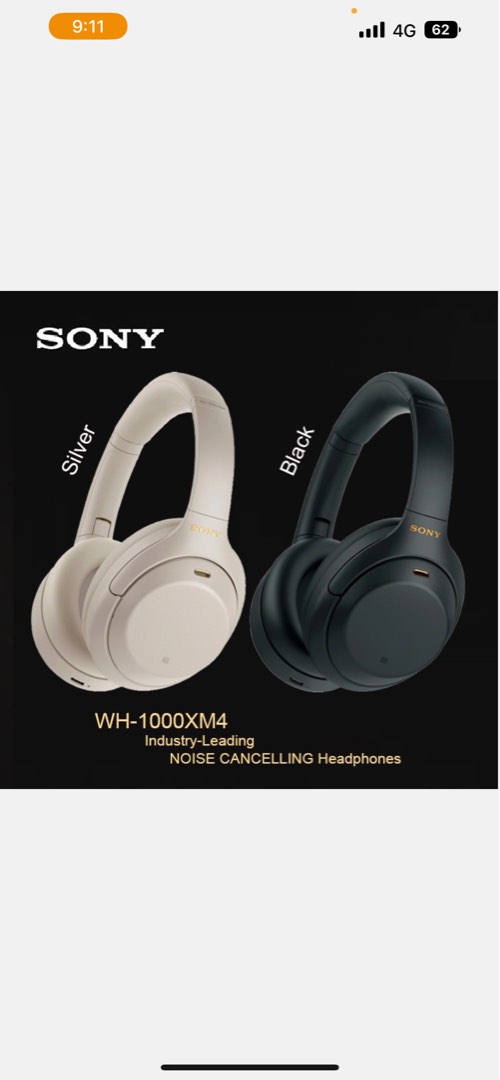 Sony WH-1000XM4 Silver, Audio, Headphones & Headsets on Carousell