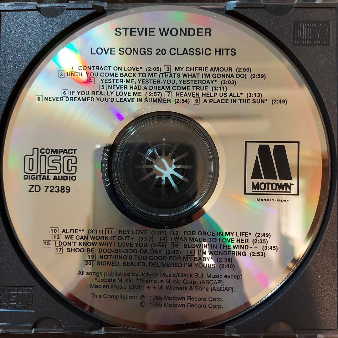 Stevie Wonder - LoVe SonGs 精選 CD (85年 日本天龍版 1A3, 無 iFPi) BLowin' in tHe ...