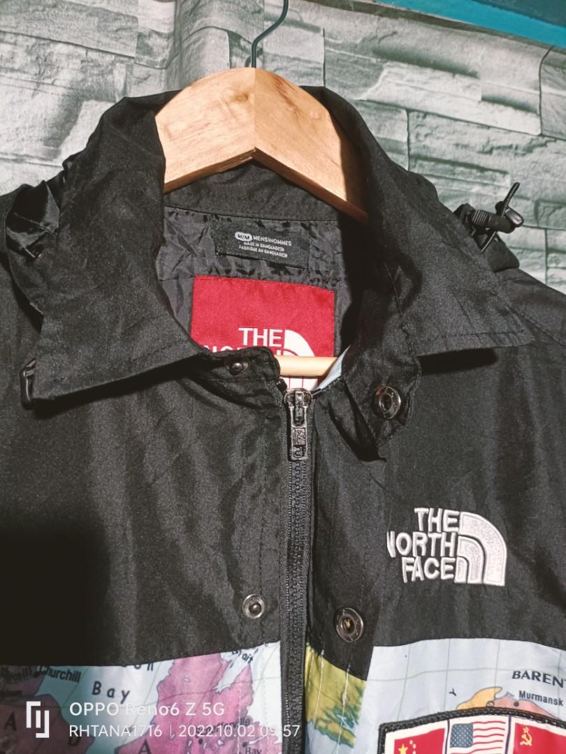 SUPREME COLLAB WITH THE NORTH FACE COACHES JACKET MAP, Men's Fashion ...