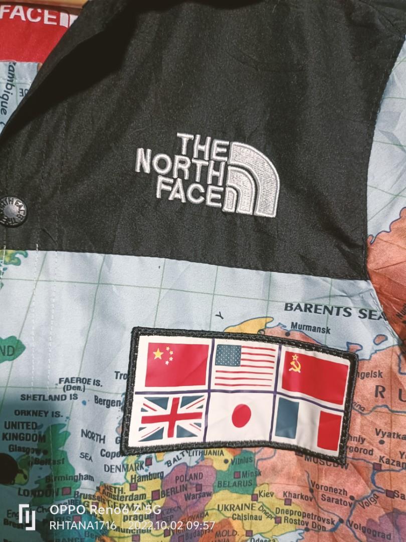 SUPREME COLLAB WITH THE NORTH FACE COACHES JACKET MAP, Men's Fashion ...