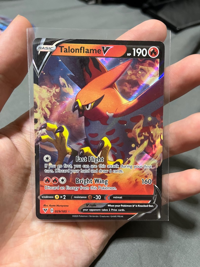 Talonflame v, Hobbies & Toys, Toys & Games on Carousell