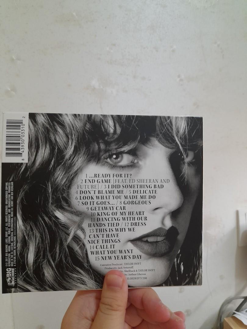 Taylor Swift Reputation CD with limited edition poster, 興趣及遊戲, 音樂樂器 ...