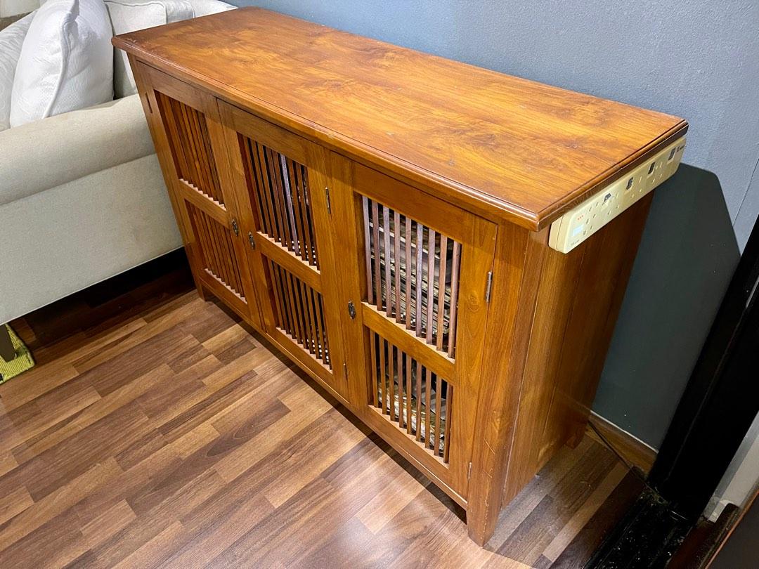 Teak Sideboard (Balinese Style, Free Delivery), Furniture & Home Living ...