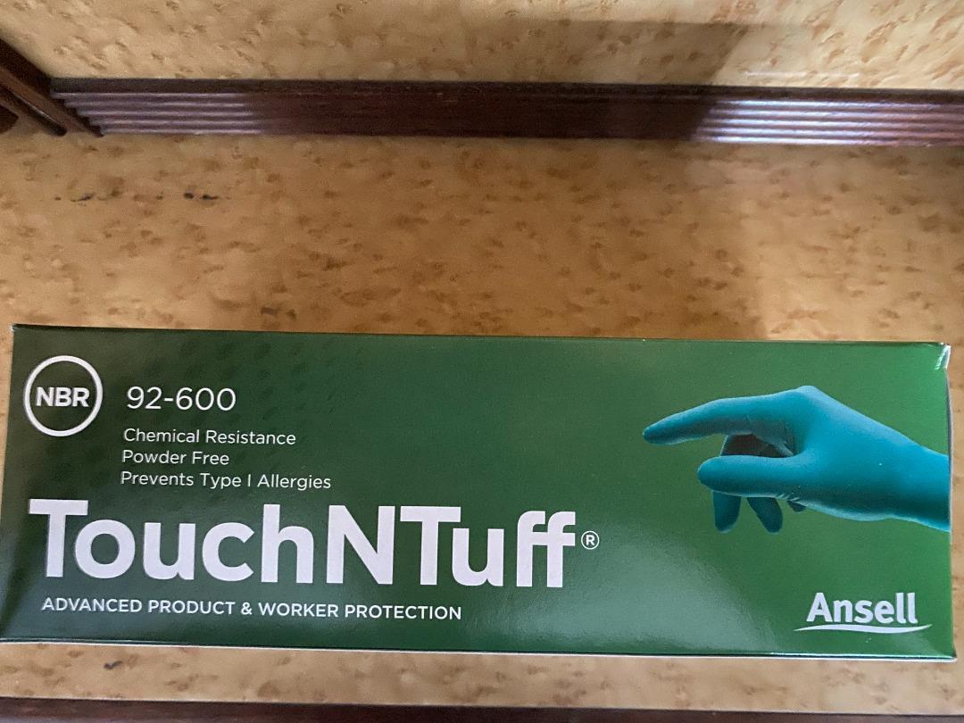 Touch N Tuff NBR 92-600 Chemical Resistance Gloves, Health & Nutrition ...