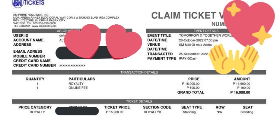 TXT ACT: LOVESICK in MANILA DAY 2 CONCERT TICKET ROYALTY, Hobbies ...