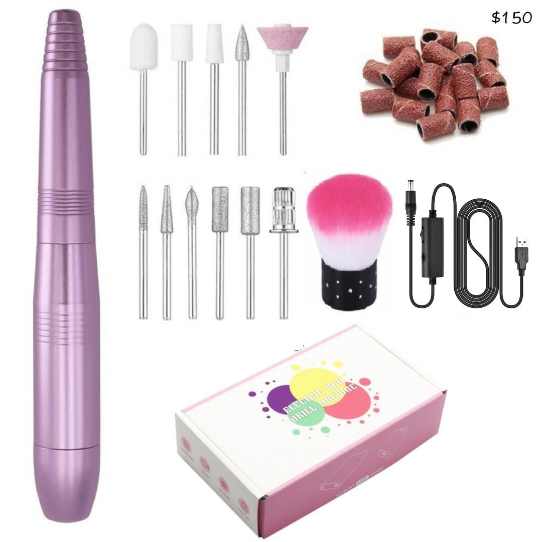 usb plug in nail polish machine nail art drill 指甲修甲器 美甲卸甲器 打磨機 usb插電 ...