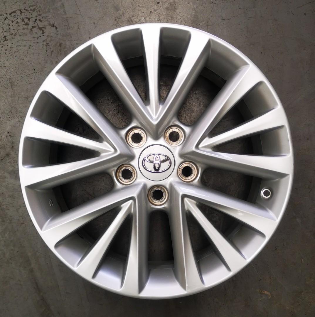 Used 17" Original Toyota Rims, Car Accessories, Tyres & Rims on Carousell