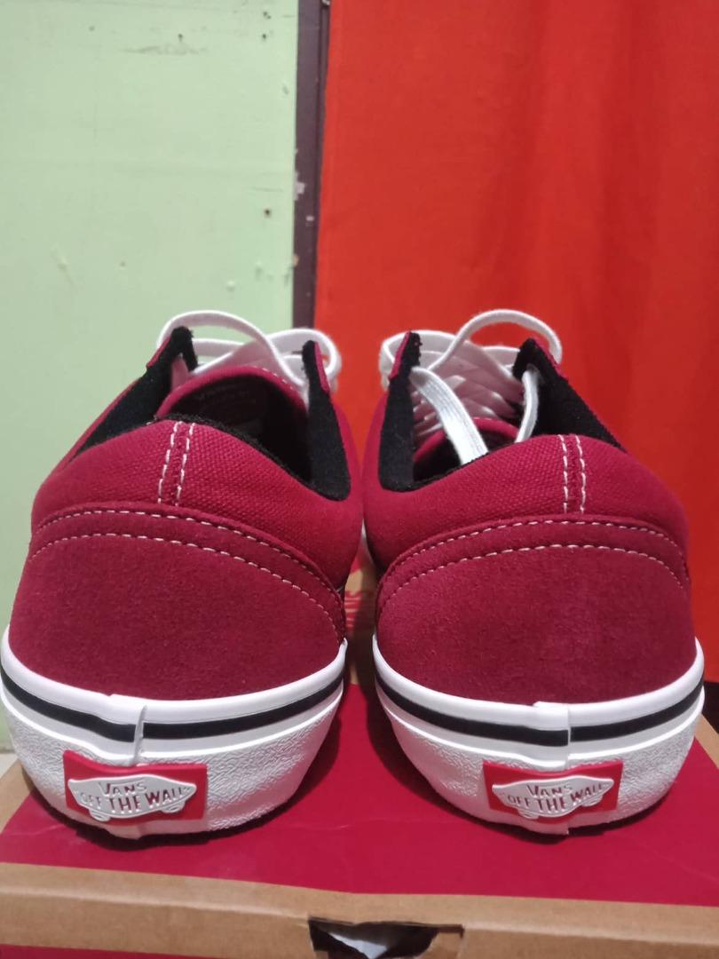 VANS PRO Oldskool (Red), Men's Fashion, Footwear, Sneakers on Carousell