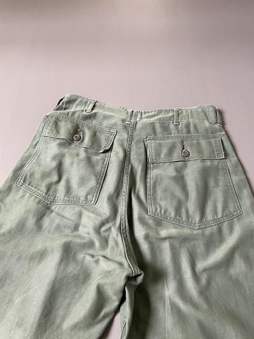 Vintage military OG-107 fatigue pants, Men's Fashion, Bottoms, Trousers ...