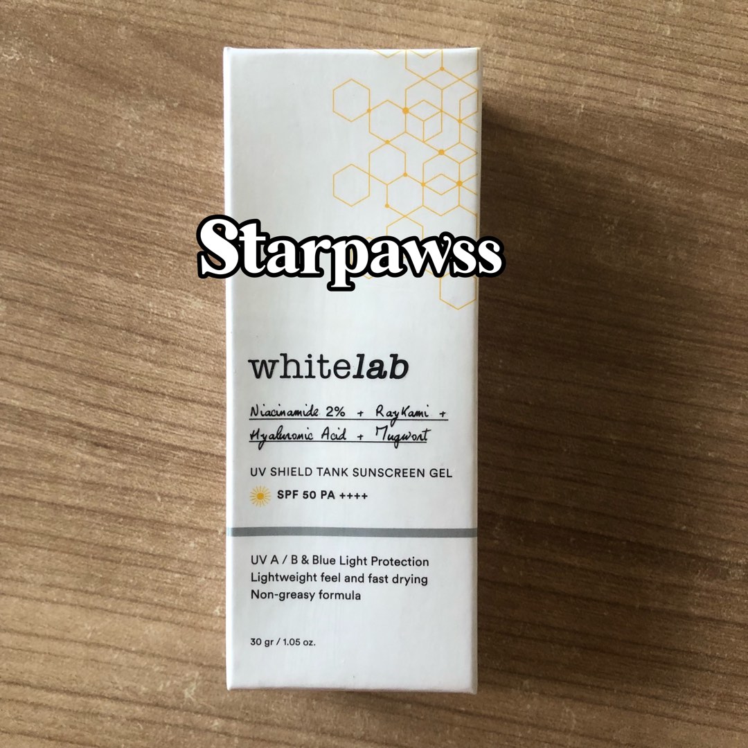 [FREE ONGKIR] Whitelab UV Shield Tank Sunscreen Gel 30gr, Kesehatan ...