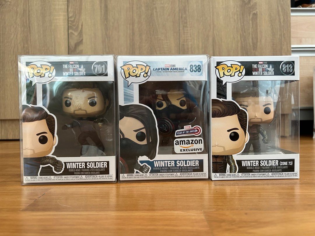 Winter soldier (Bucky) Funko Pops!, Hobbies & Toys, Memorabilia ...