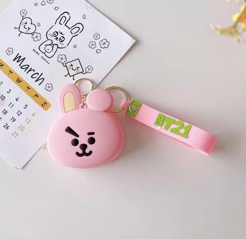 WTS Bts official bt21 coin pouch kpop jungkook v jimin jhope jin suga ...