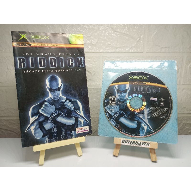 XBOX OG The Chronicles of Riddick Escape from Butcher Bay NTSC ...