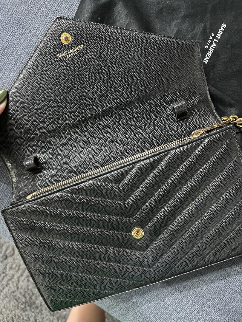 YSL Saint Laurent Envelope Chain Wallet, Luxury, Bags & Wallets on ...