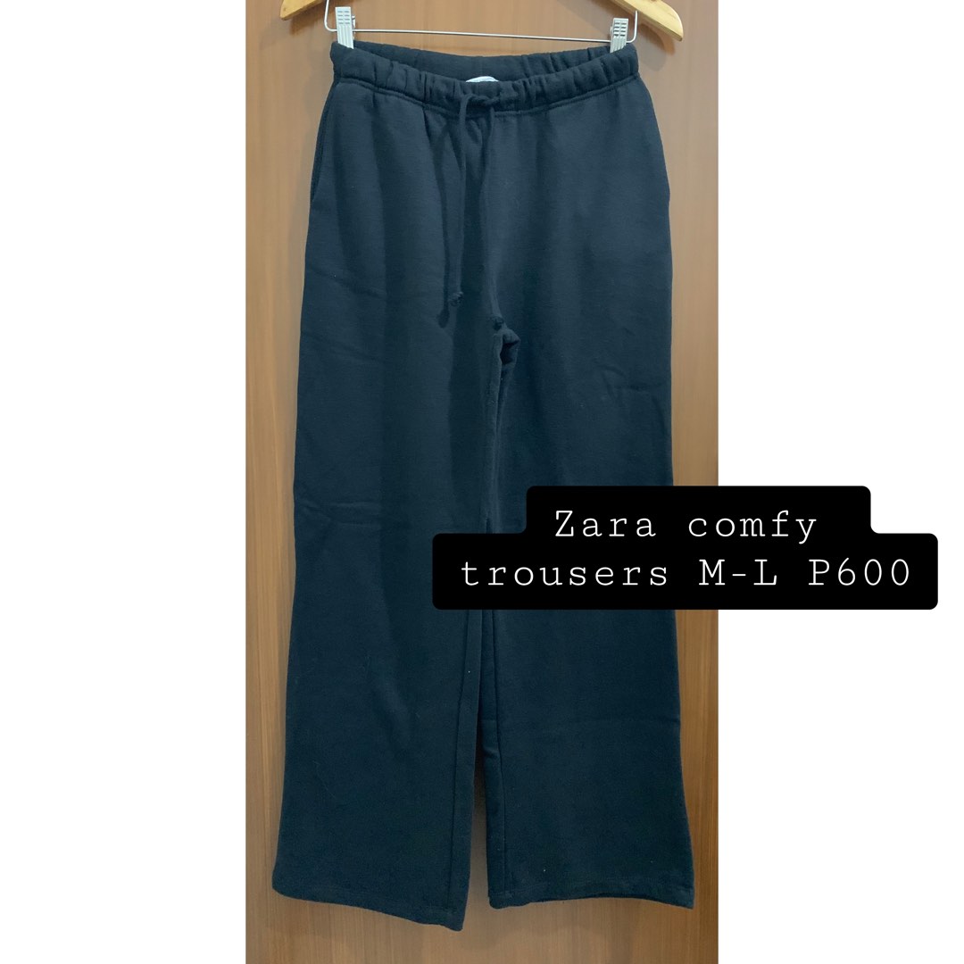 Zara comfy trousers, Women's Fashion, Bottoms, Other Bottoms on Carousell