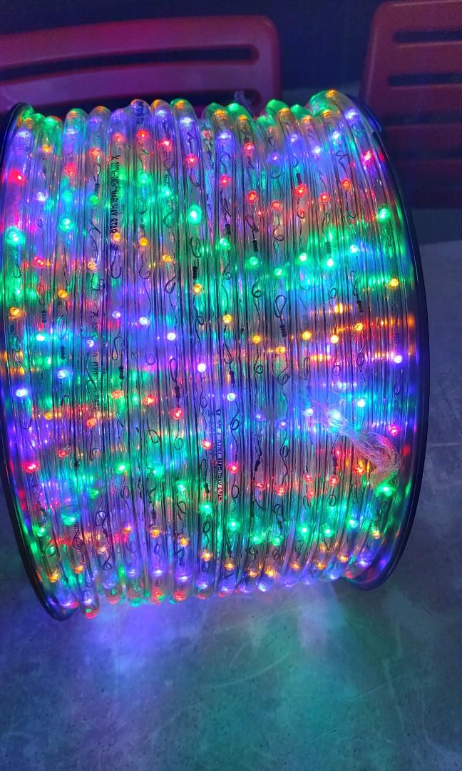100 Meters 24 Led Round Tube Rope Light, Furniture & Home Living ...