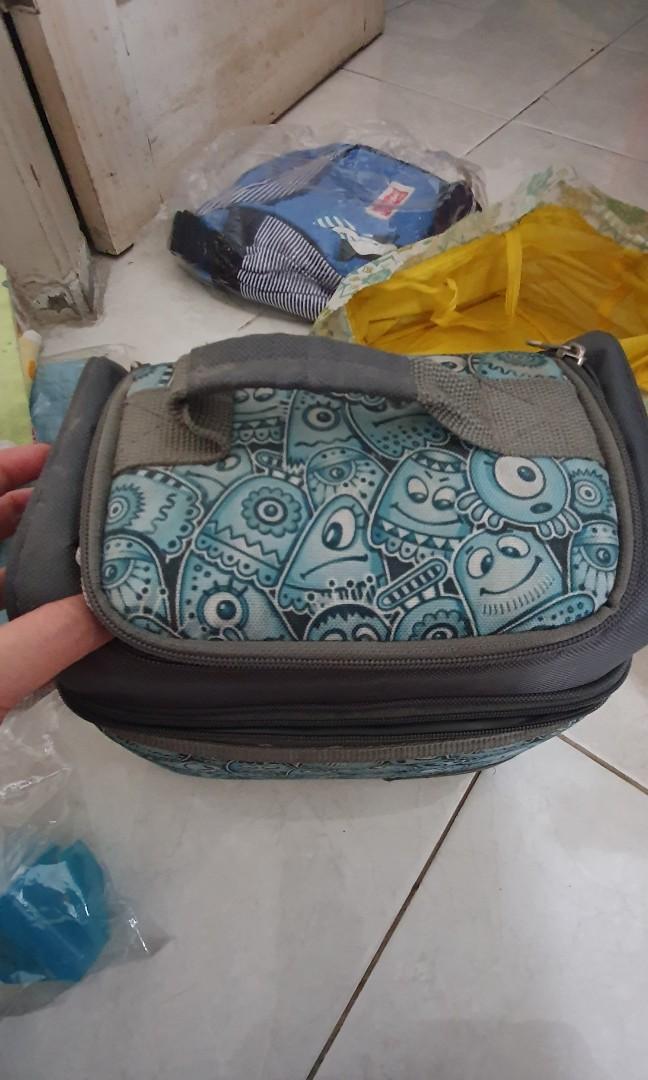 1 set Pompa Asi Merk Avent , Cooler Bag ASI dan Penjepit Kantong ASI ...