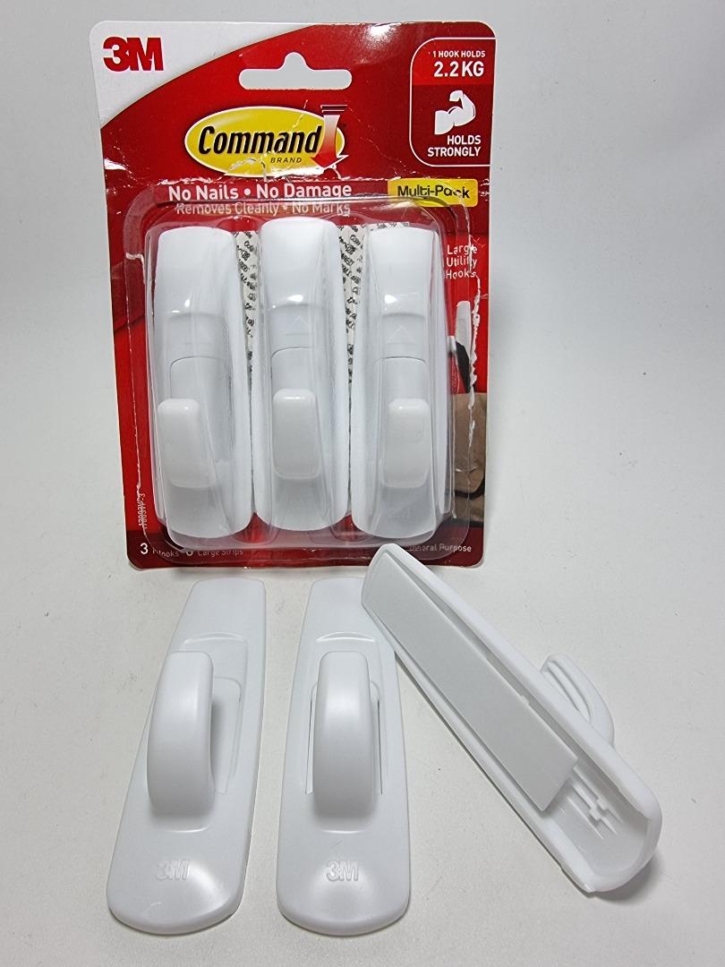 3M Command Multi-Purpose Hook 2.2kg/hook, Furniture & Home Living, Home ...