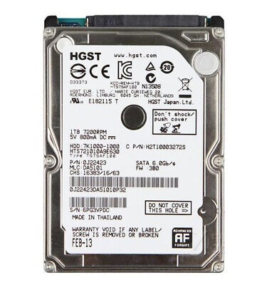 1TB HGST Hard Disk, Computers & Tech, Parts & Accessories, Hard Disks ...