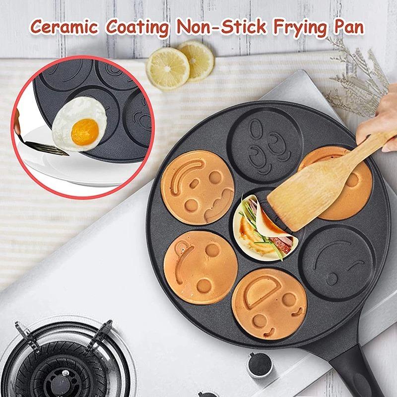 7 Unique Flapjack Faces Emoji Mini Pancake Non-stick Waffle baking ...