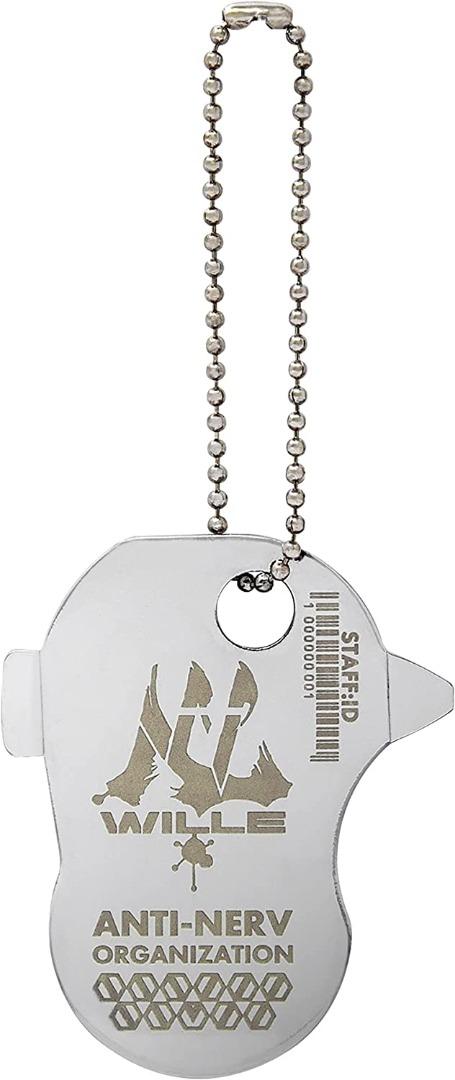 全新 日版 日本製 WILLE ANTI NERV 13cm 黃銅製 小工具 吊咀 匙扣 Key Tool Evangelion EVA ...