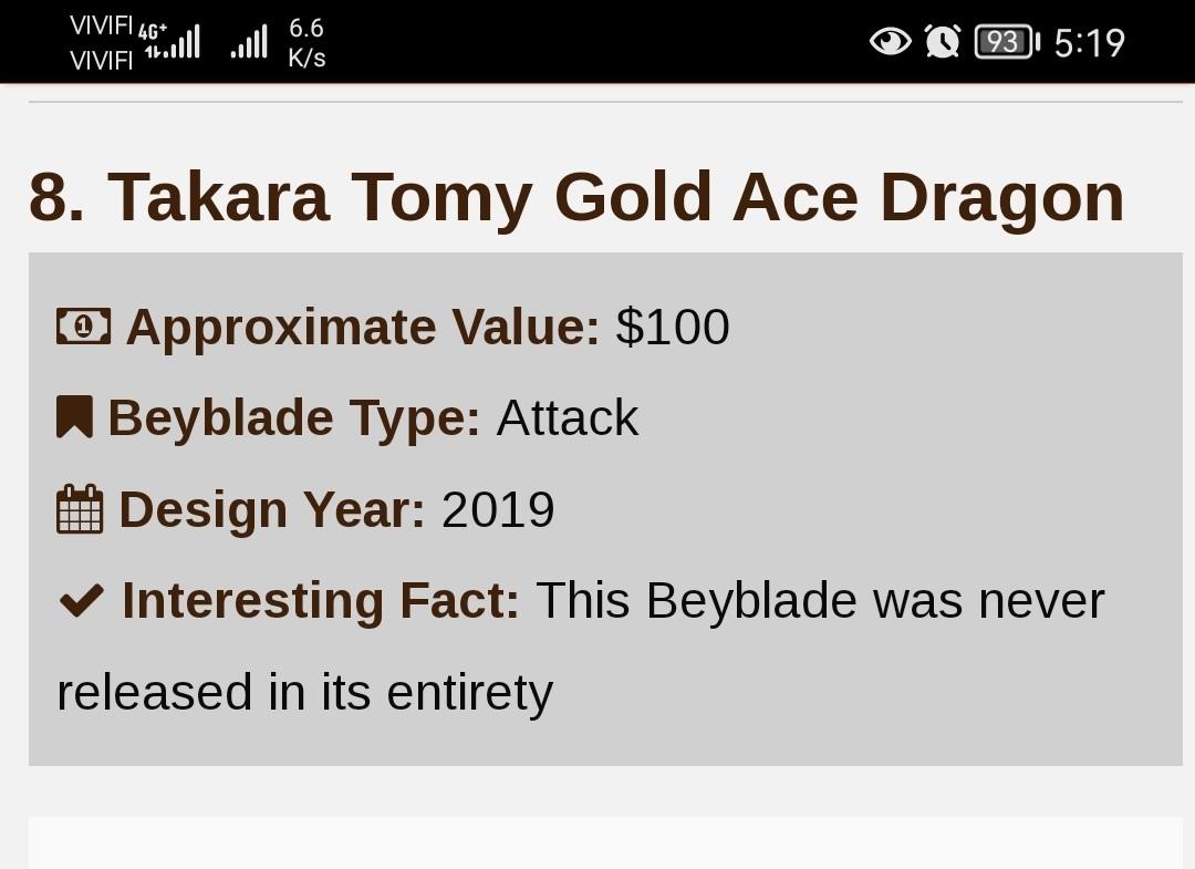 Ace Dragon Turbo in Gold ( Complete), Hobbies & Toys, Toys & Games on ...