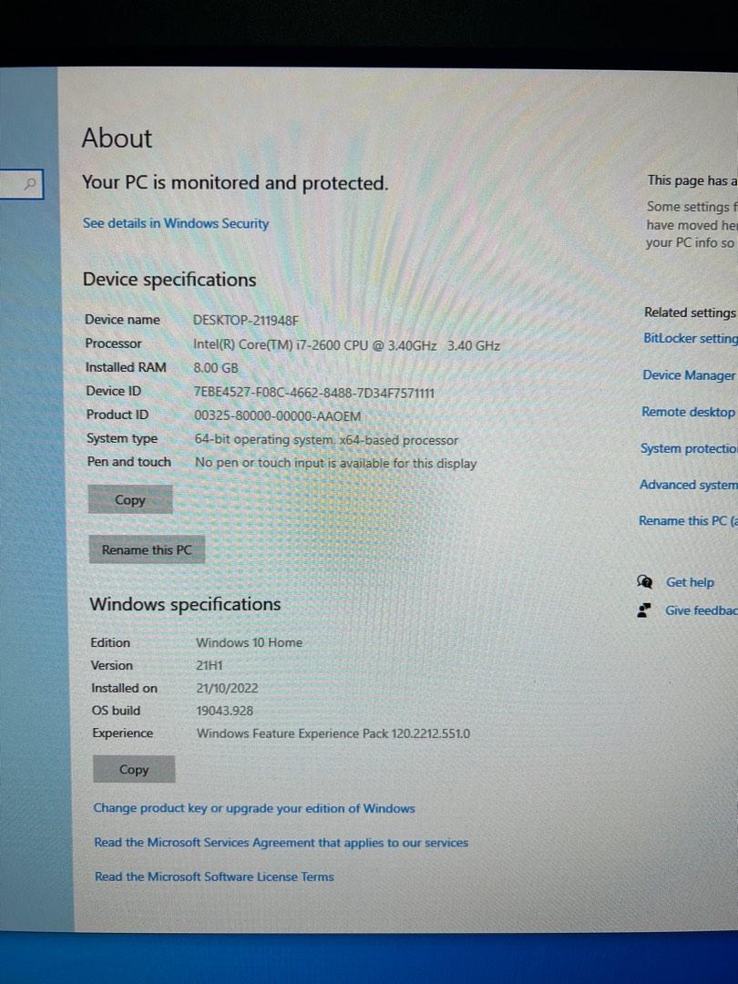 Acer Predator G3610 i7-2600/8GB/1TB-HDD, Computers & Tech, Desktops on ...