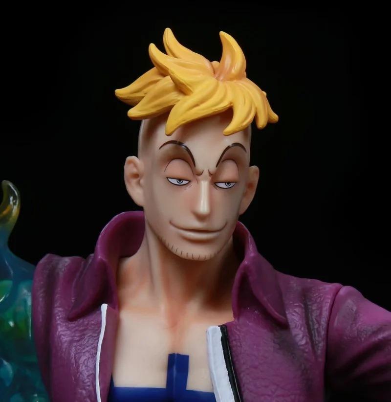 Anime One Piece Marco action figure with light PVC Action Figure Anime ...
