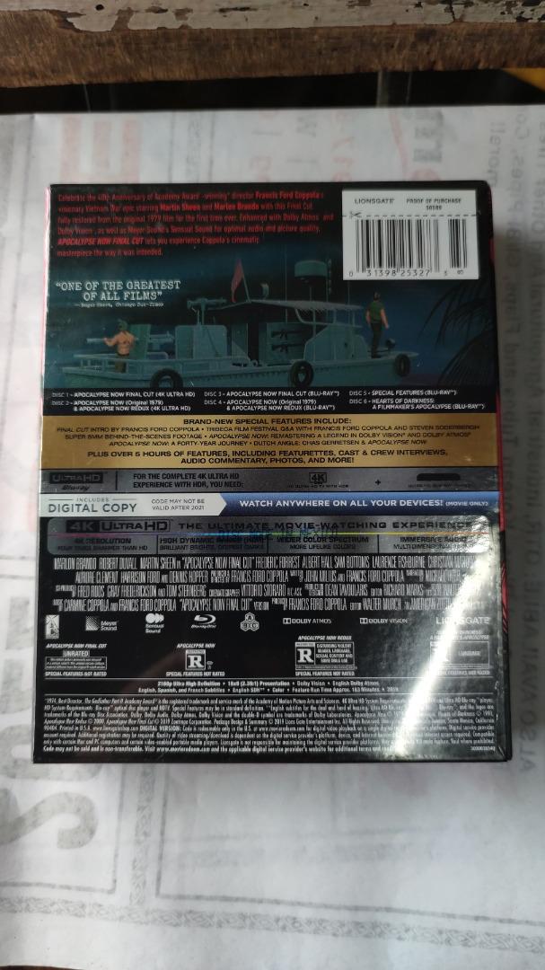 Apocalypse Now (DigiPack / Final Cut | 40th Anniversary Edition / 4K Ultra HD + Blu-ray ...