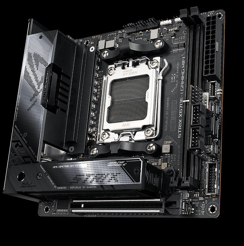 ASUS ROG Strix X670E-I Gaming WiFi AMD X670 (Ryzen AM5) ITX motherboard, DDR5 , WiFi 6E ,RYZEN 7 ...