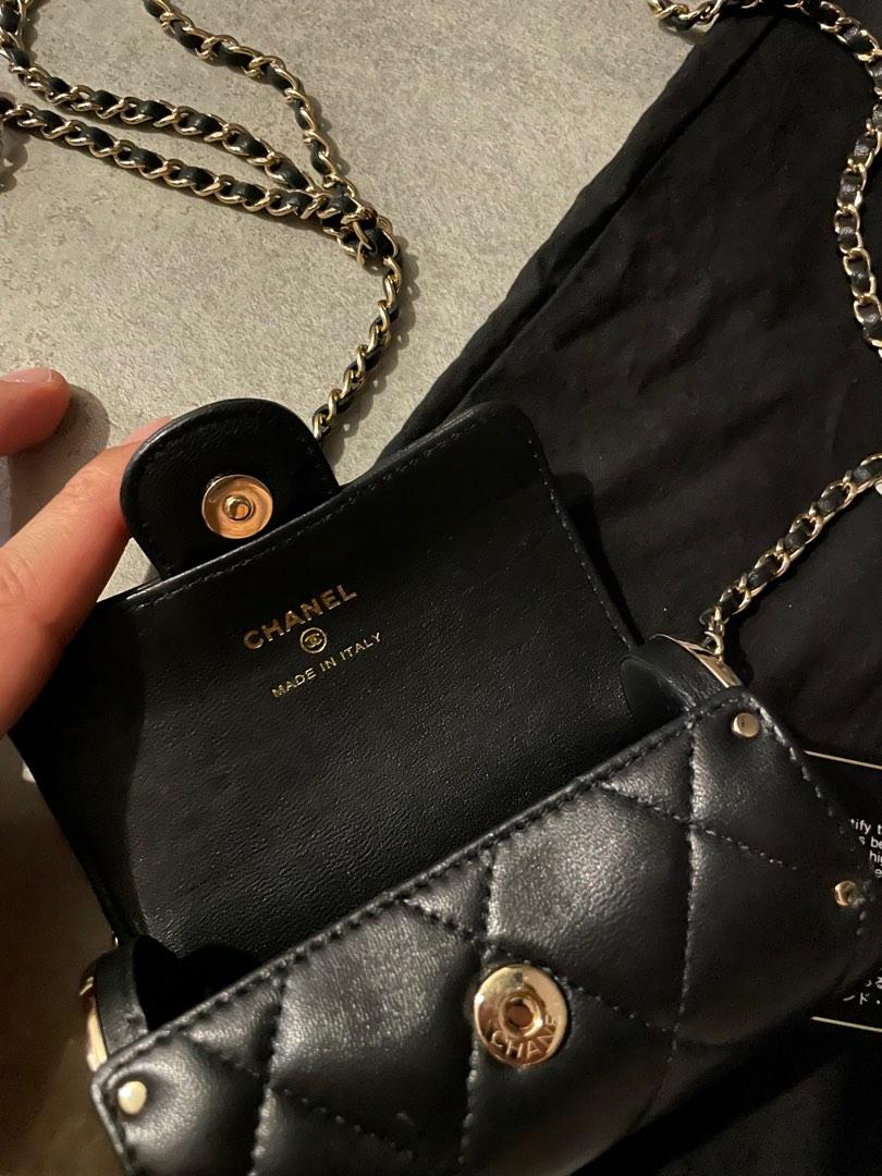 Authentic Chanel Nano Barrel Mini Chain WOC Lambskin Clutch, Women's ...