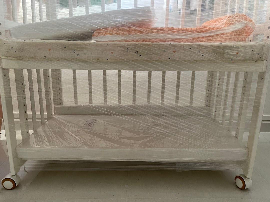 Baby Cot with extension, Babies & Kids, Baby Nursery & Kids Furniture ...
