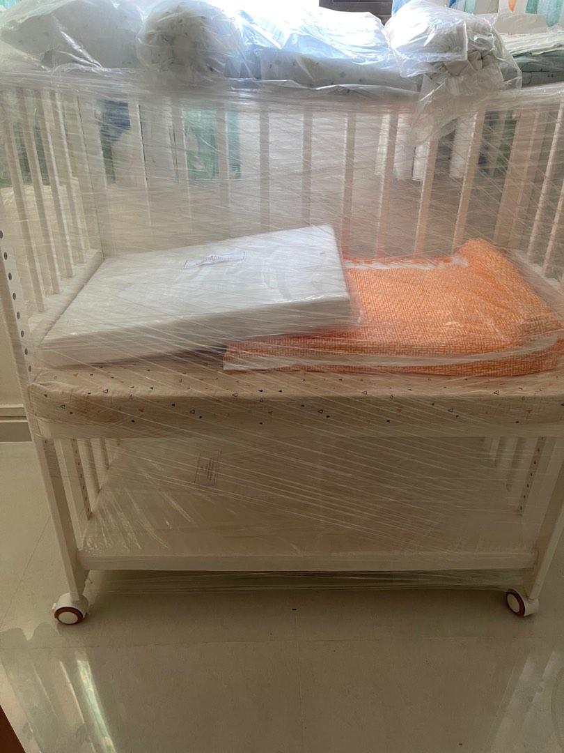 Baby Cot with extension, Babies & Kids, Baby Nursery & Kids Furniture ...