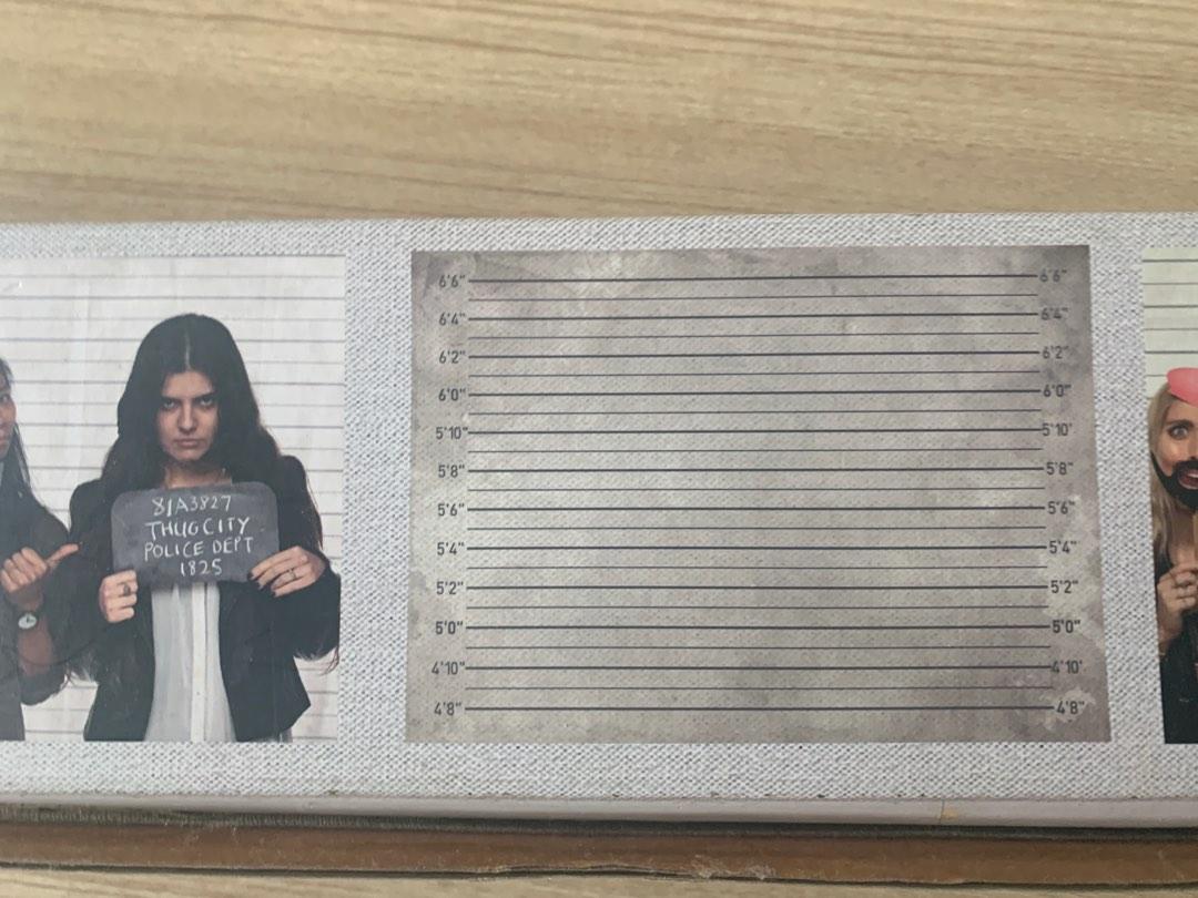 mugshot backdrop diy