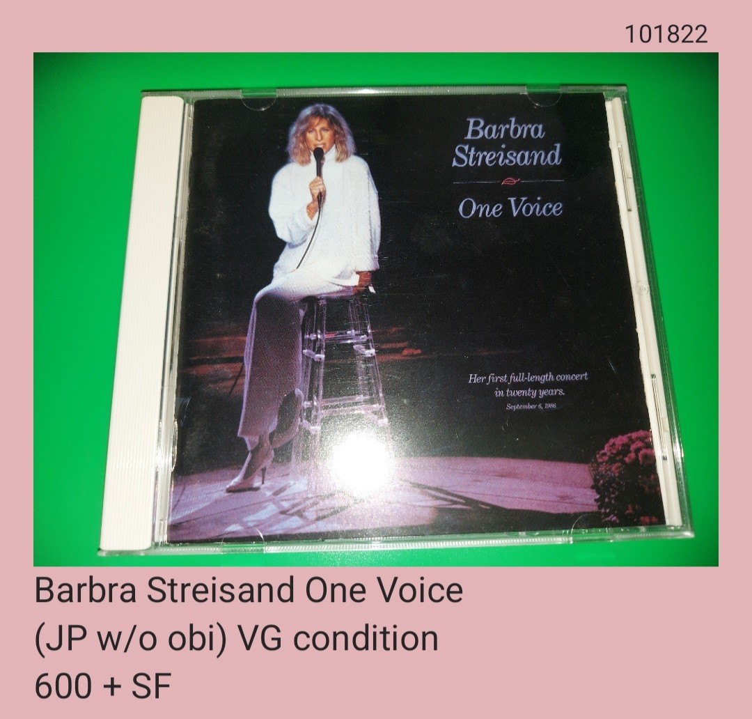Barbra Streisand One Voice CD (unsealed), Hobbies & Toys, Music & Media, CDs & DVDs on Carousell