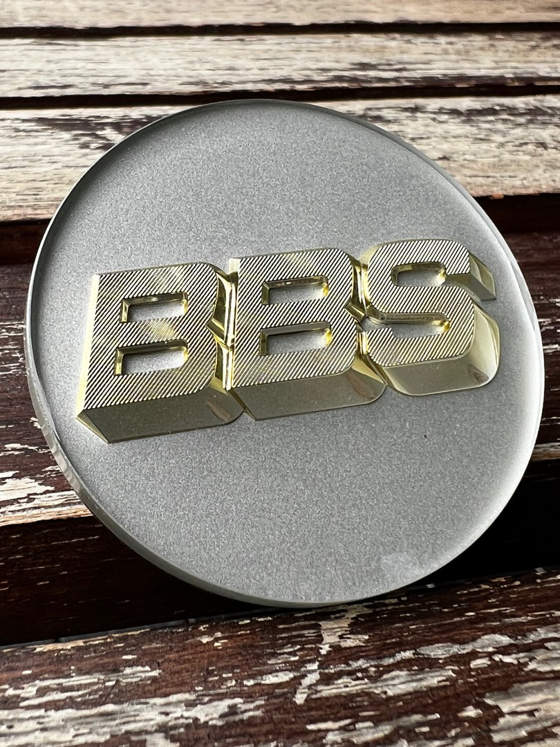 BBS (Japan )56mm Clear White/Gold Center Wheel Cap(4 pieces), Car ...