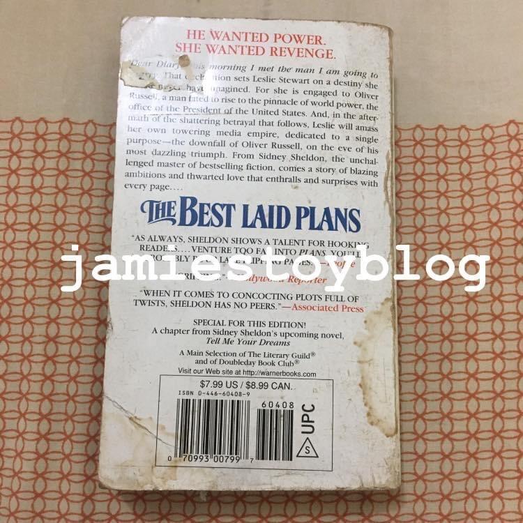 Best Laid Plans by Sidney Sheldon book, Hobbies & Toys, Books & Magazines, Fiction & Non-Fiction ...
