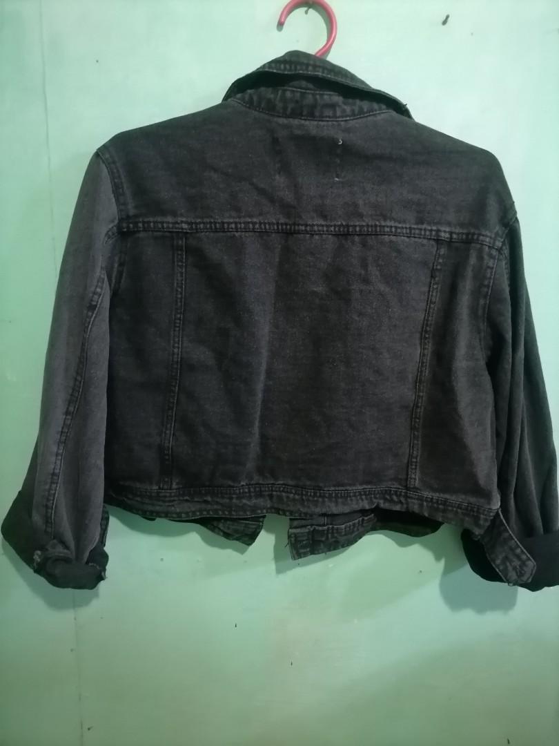 Black maong jacket, Women's Fashion, Coats, Jackets and Outerwear on ...