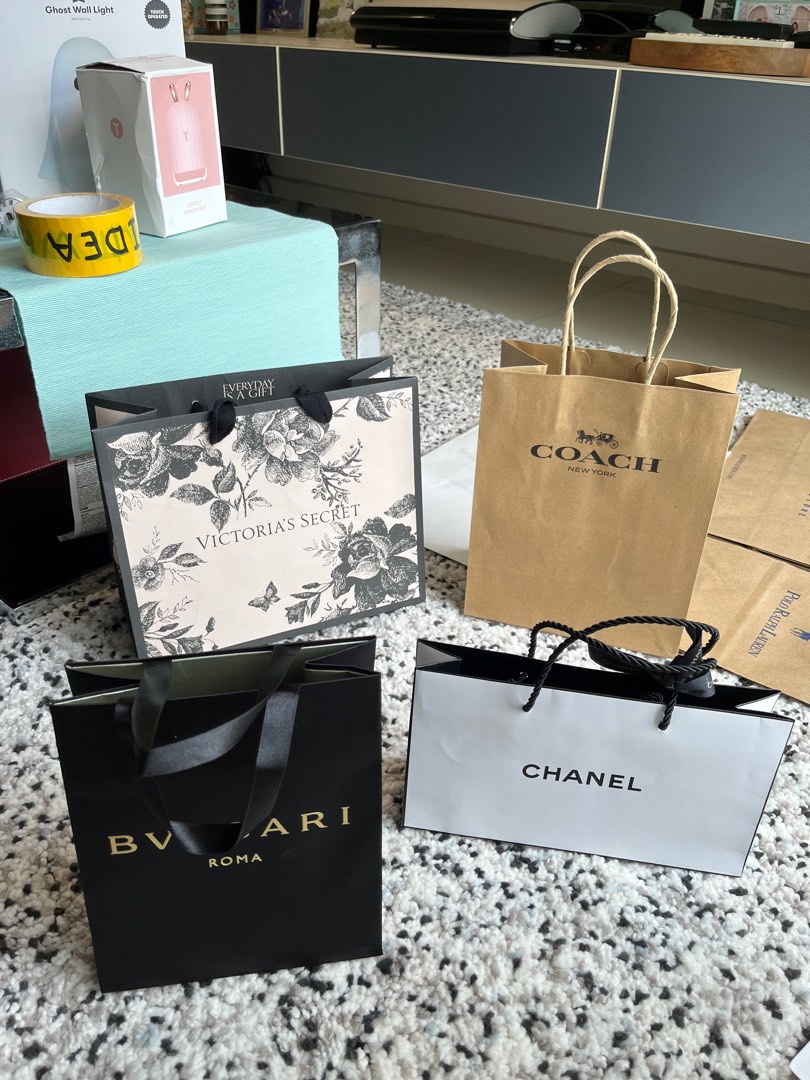 Bvlgari chanel coach paper bags, Hobbies & Toys, Stationery & Craft ...