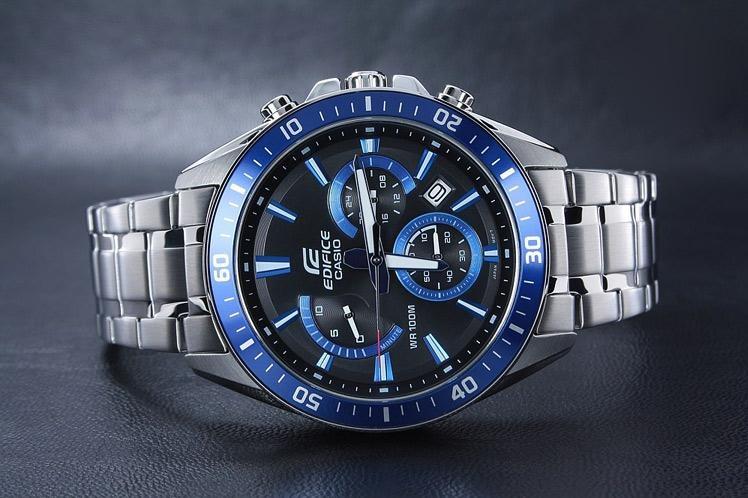 Casio Edifice EFR-552D-1A2VUDF EFR-552D-1A2 EFR-552D Blue Analog ...