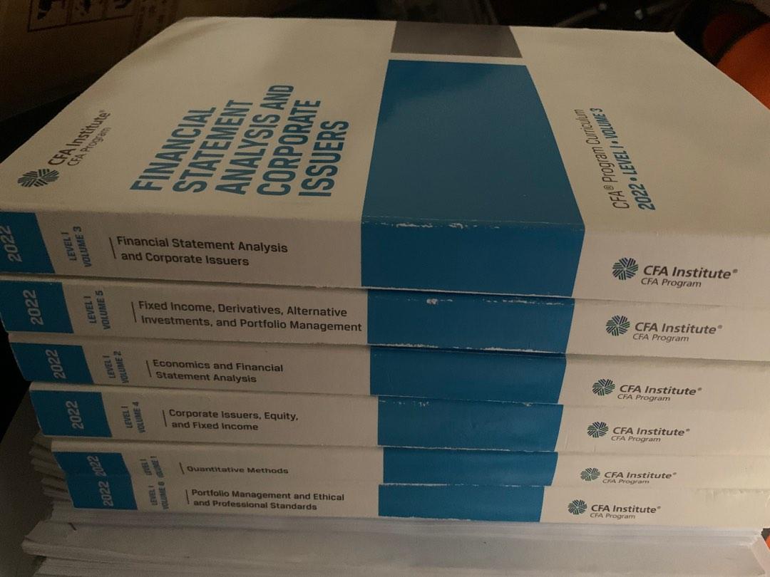2022 CFA level 1 text hard copy excellent condition, Hobbies & Toys ...